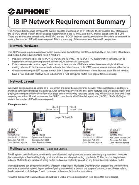 is ip network requirement documents pdf computer network ip address