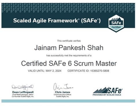 Jainam S On Linkedin Safescrummaster Agilecertification Continuouslearning Agile Scrum…