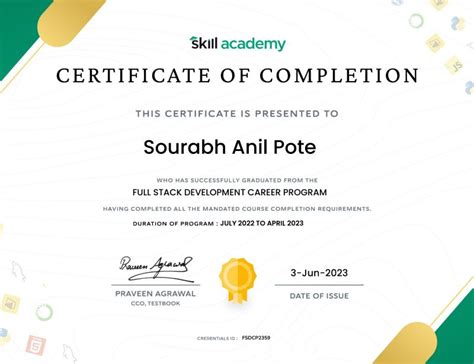 Sourabh Pote On Linkedin Fullstackdevelopment Skillacademy Testbook