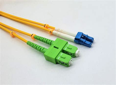 Sca Lc Single Mode Duplex Fibre Patch Cord Done Ng Technology