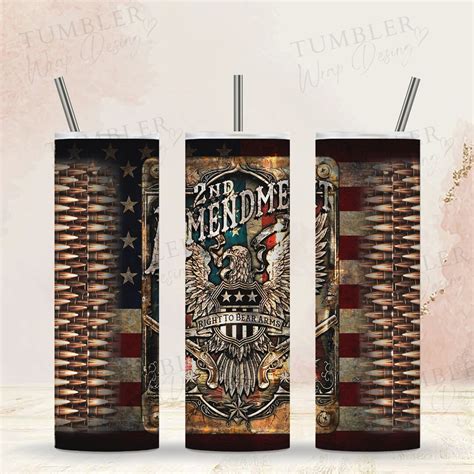 Second Amendment Flag 20oz Tumbler Wrap 2nd Amendment Tumbler Png 2nd Amendment Tumbler Wrap