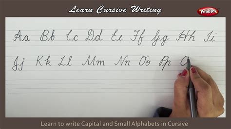 Cursive Writing Writing Capital And Small Alphabets In Cursive