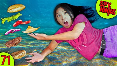 Living Underwater For 24 Hours Challenge Spy Ninjas 71 Youtube