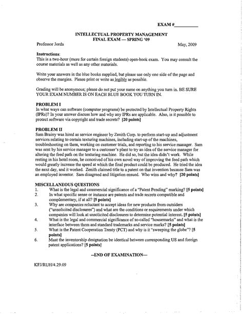 Patent Pending Marking Intellectual Property Exam Docsity