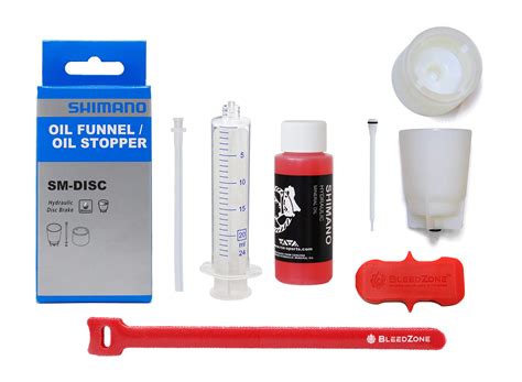 Shimano Hydraulic Brake Bleed Kit 60ml Mineral Oil Funnel Stopper