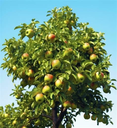AI Generated A Beautiful Green Apple Tree AI Generated Stock Photo At Vecteezy