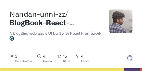 GitHub Nandan Unni Zz BlogBook React Frontend A Blogging Web App S UI Built With React