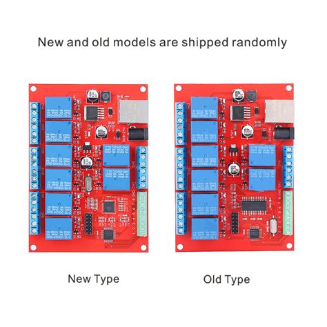 EBTOOLS Ethernet Relay Module Relay Board STC Microcontroller TCP UDP Module Controller Network