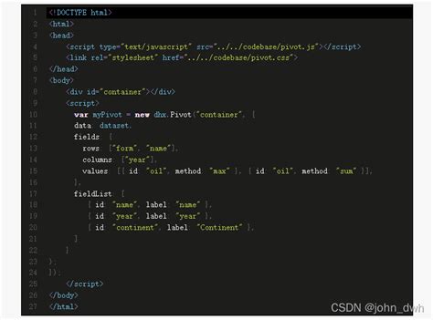 dhtmlx pivot 数据透视表 最新版crack dhtmlx pivot csdn博客