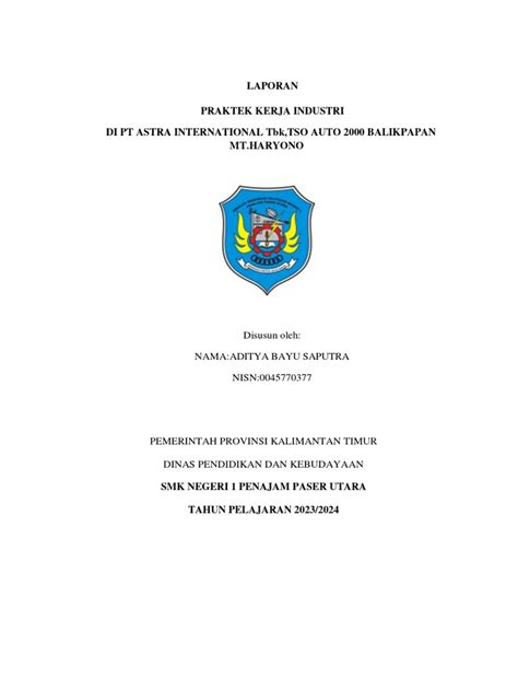Laporan Aditya Bayu Saputra Pdf Bisnis Komputer