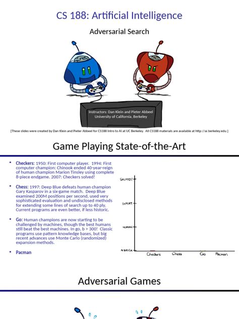 Sp14 Cs188 Lecture 6 Adversarial Search Pdf Applied Mathematics