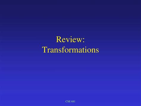 Ppt Review Transformations Powerpoint Presentation Free Download