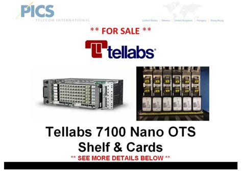 Tellabs Nano OTS Shelf Cards For Sale TELECOMCAULIFFE