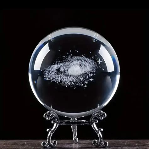 1pc 크리스탈 공 은하수 별이 빛나는 하늘 크리스탈 공 장식 유리 공 홈 인테리어 크리스탈 공예 장식 글로 Temu Republic Of Korea