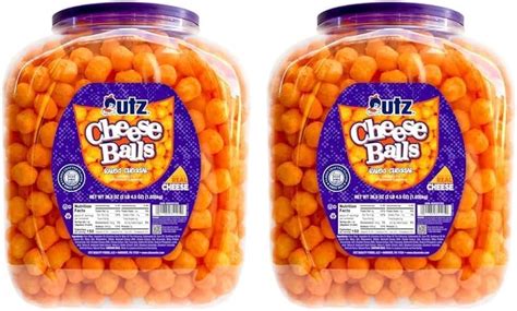 Utz Cheese Balls Barrel Tasty Snack Baked With Real