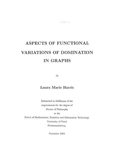 aspects of functional variations of domination in graphs