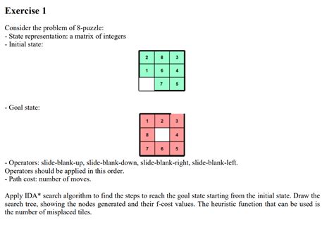 Solved Consider The Problem Of 8 Puzzle State