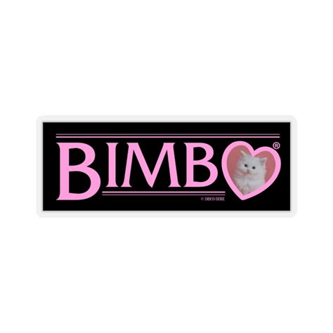 Bimbo Kitten Vinyl Sticker Disco Dime®