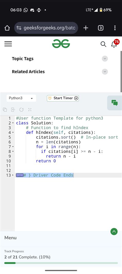 day 22 gfg 160 daily dsa challenge 🚀 ramatjyot singh