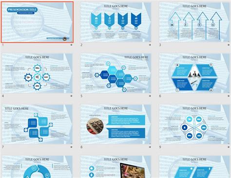 binary code java powerpoint template 58781 sagefox free powerpoint