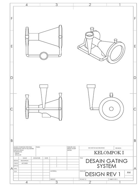 Design Rev 1 Desain Gating System Kelompok I Pdf Nature