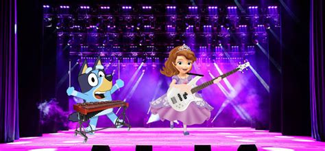 Sofia And Bluey Rockin Out By Christianmerrill On Deviantart