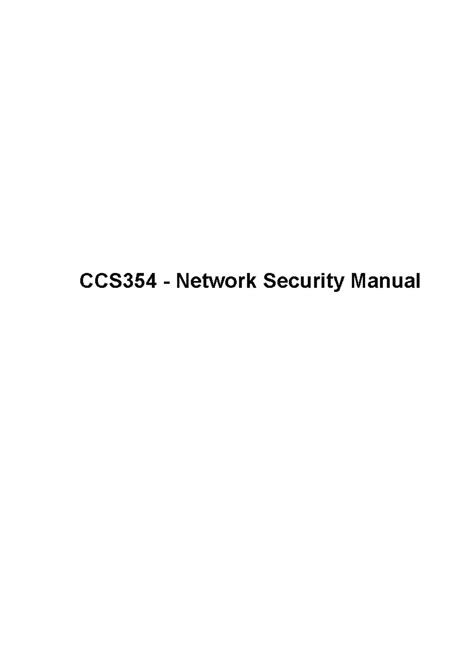 Ccs354 Network Security Manual Ccs354 Network Security Manual Exp