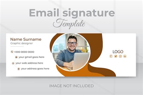 Premium Vector Modern Email Signatures Template Vector Design Professional Email Signature