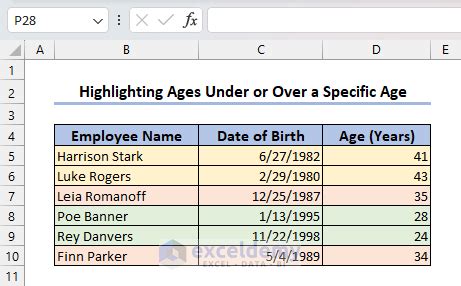 Ageing Formula In Excel All Things You Need To Know ExcelDemy