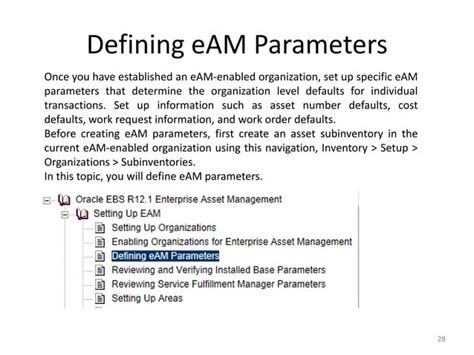 Oracle Ebs R12 Eam Module Upk Pptx Business Business And Finance