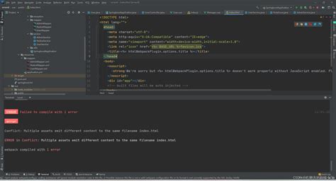 关于解决error In Conflict Multiple Assets Emit Different Content To The