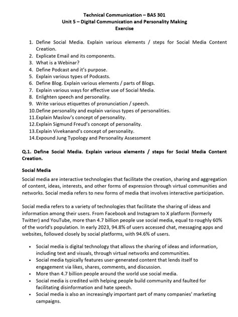 Tc Unit 5 Exercise Pdf Id Podcast