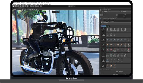 umodeler x for unity realtime 3d asset creation service
