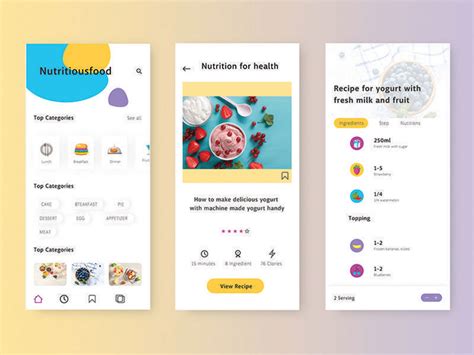 Ai美食黄色ui设计首页展示页列表页app简洁设计素材源文件下载