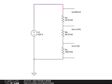 Lab 2 Circuit 1 Actual Circuitlab
