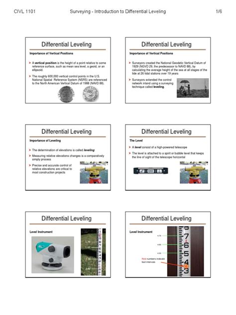 surveying 4 leveling pdf surveying geomatics