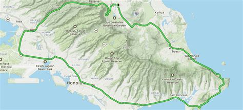 Oahu Road Map The Windward Coast Scenic Drive Oahu Hawaii 39