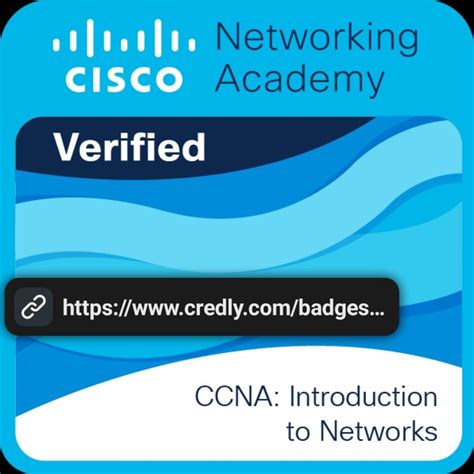 Cisconetworkingacademy Cisco Certified Badge Engineering Jahnvee