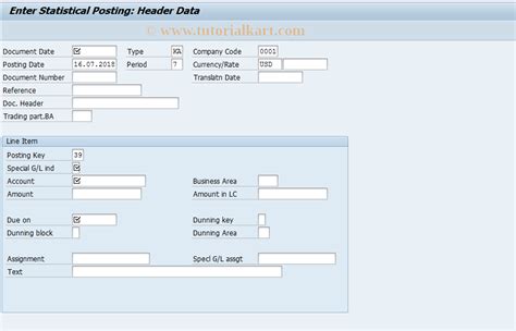 F 55 Sap Tcode Enter Statistical Posting F 55 Sap Tcode Enter Statistical Posting
