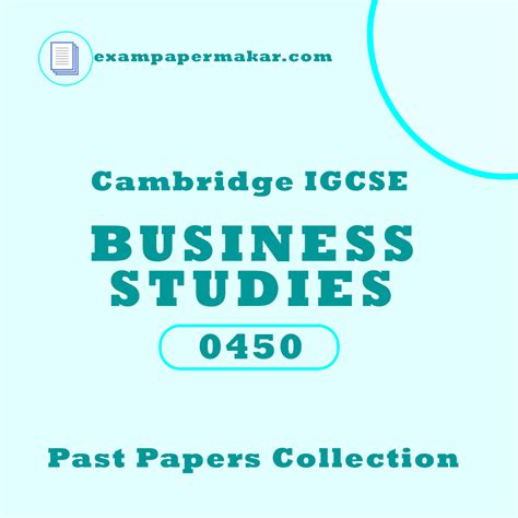 Download Yearly Igcse Business Studies Past Papers 0450