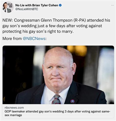 His Son Should Ve Uninvited Him After That Vote If You Don T Support Same Sex Marriage You Don