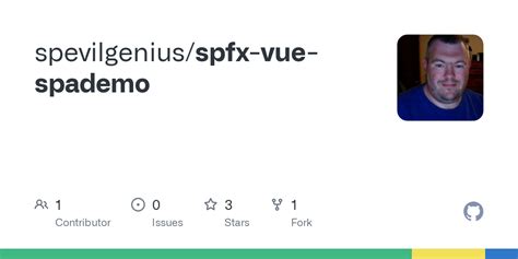 Github Spevilgeniusspfx Vue Spademo