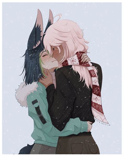 Cute Snow Time Fan Art Of Cyno And Tighnari