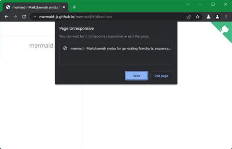RESULT CODE HUNG Has Found On Github Page Directives Issue Mermaid Js Mermaid GitHub