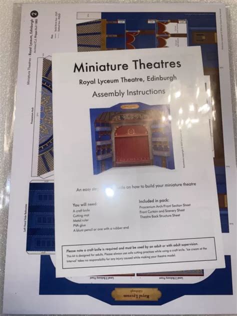 Royal Lyceum Theatre Edinburgh Cut Out And Build Your Own Minature