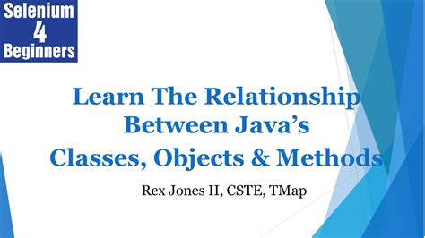 Relationship Between Javas Classes Objects And Methods Video 13 Youtube