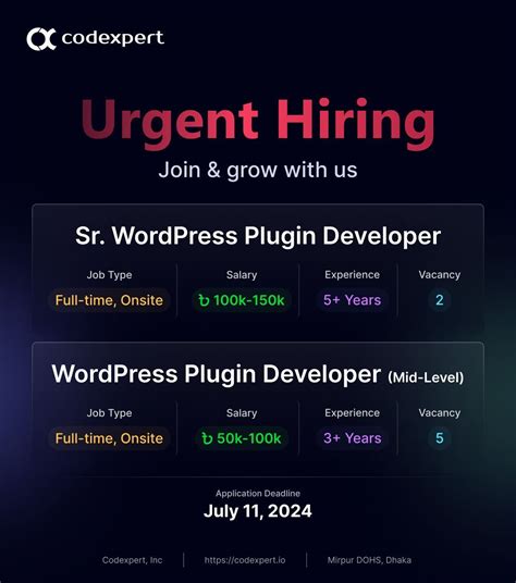 Urgent Hiring Repost Md Mustakim Ahmed