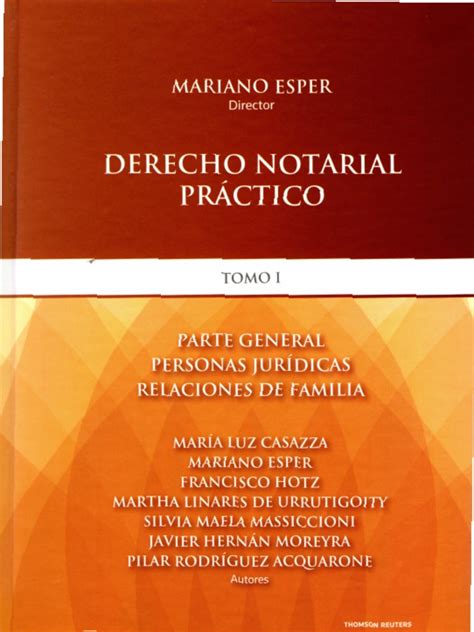 Derecho Notarial Práctico Indice General Pdf Ley Común Derecho Privado