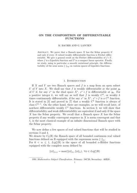 pdf on the composition of differentiable functions