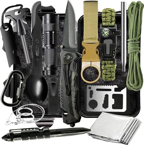 Survival Kit 14 In 1 Außen Notfall Survival Ausrüstung Set Mit Professionelles Militär